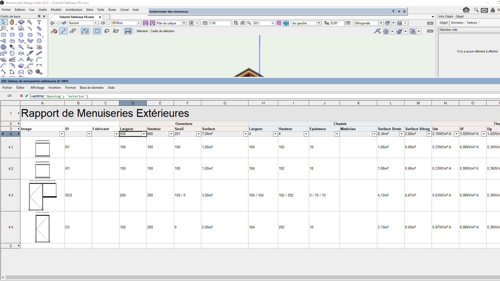 AR28_WORKSHEET FUNCTIONS WINDOW | Vectorworks University